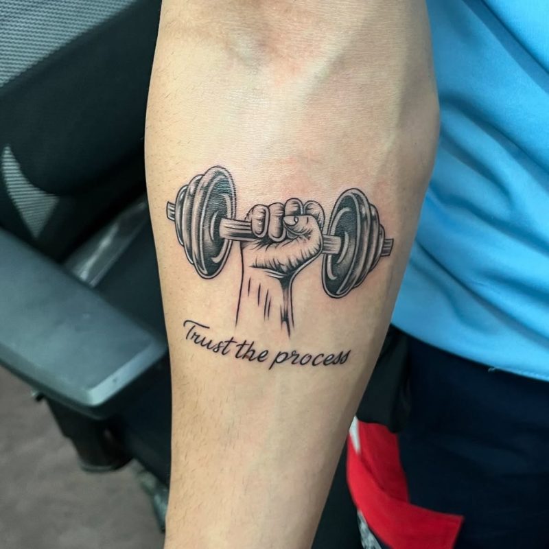 22 Motivating Gym Tattoo Ideas for Fitness Lovers | ThriveNaija
