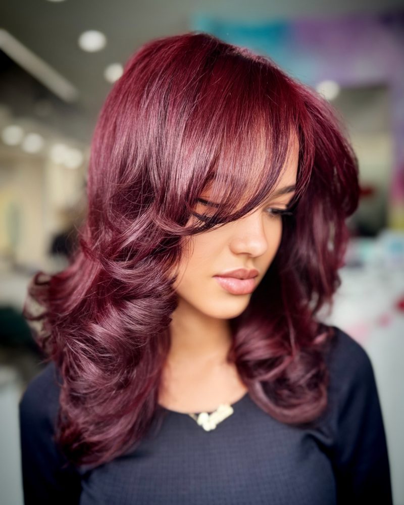 21 Trendy Cherry Cola Hair Color Ideas | ThriveNaija