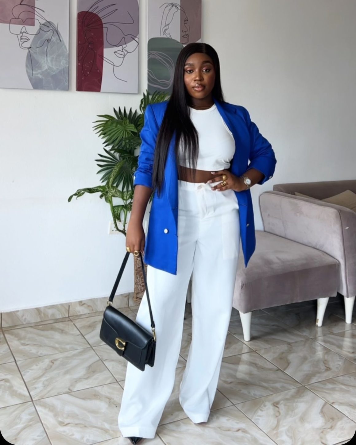17 Gorgeous Blue Blazer Outfit Ideas for Women | ThriveNaija