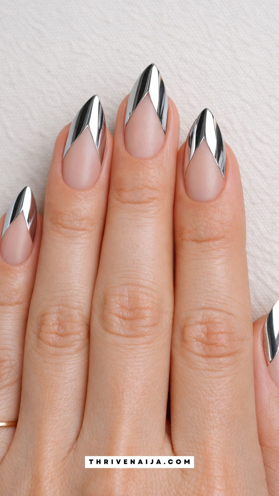 20 Shiny Chrome Gel Nail Designs | ThriveNaija