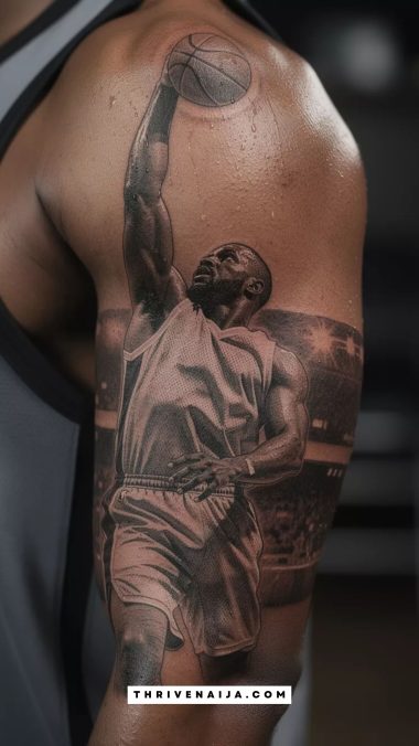 18 Cool Basketball Tattoos for Men | ThriveNaija