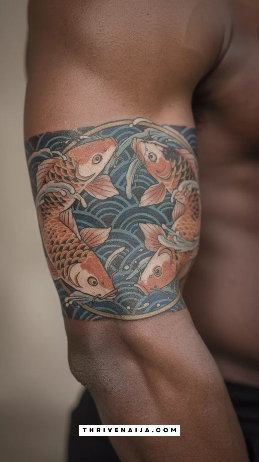 18 Japanese Arm Band Tattoos for Men | ThriveNaija