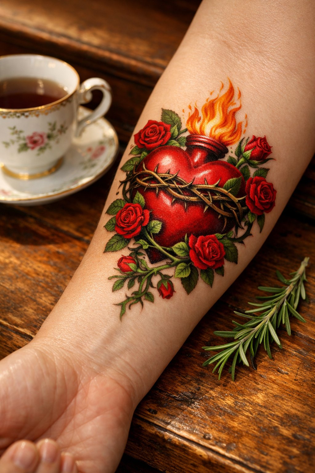 16 Sacred Heart Tattoo Ideas with Symbolism | ThriveNaija